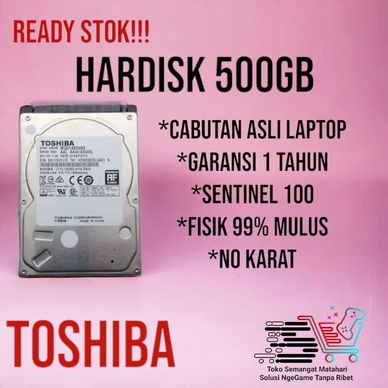 Hard disk 500GB HDD 500GB 2.5 TOSHIBA 1 YEAR WARRANTY | Shopee Singapore