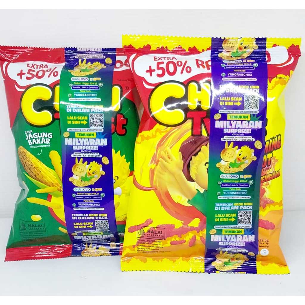 1 Plan/Senceng Contains 10 Packs of Chiki Twist Snacks 2000s Spicy and ...