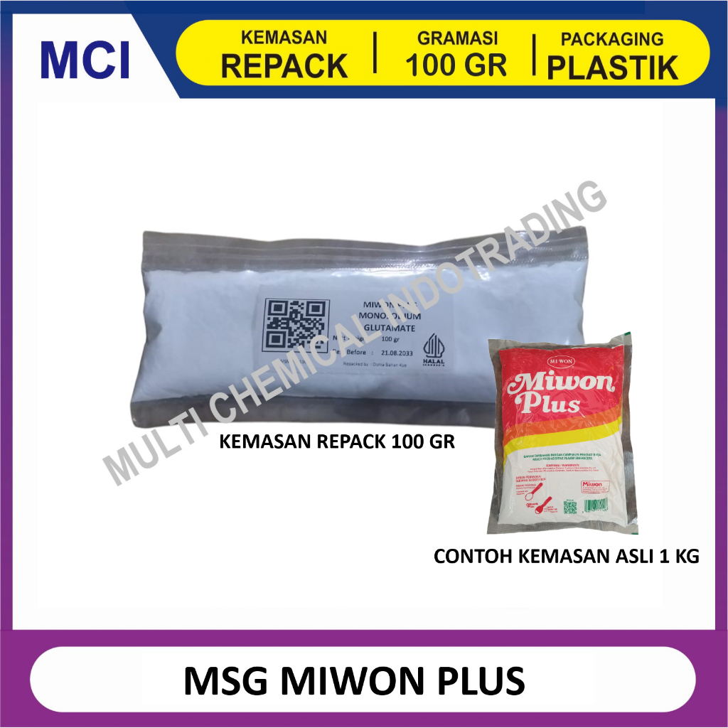 Monosodium GLUTAMATE MSG PECIN VETSIN PURE MIWON MI-WON PLUS - REPACK ...