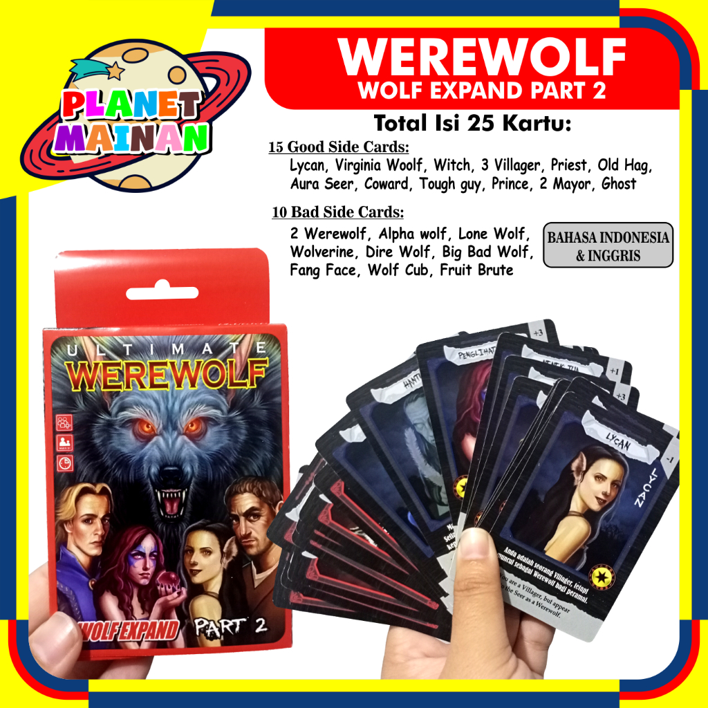 Werewolf WOLF EXPAND 2025 CARD PART 2 | Family CARD GAME | Shopee Singapore