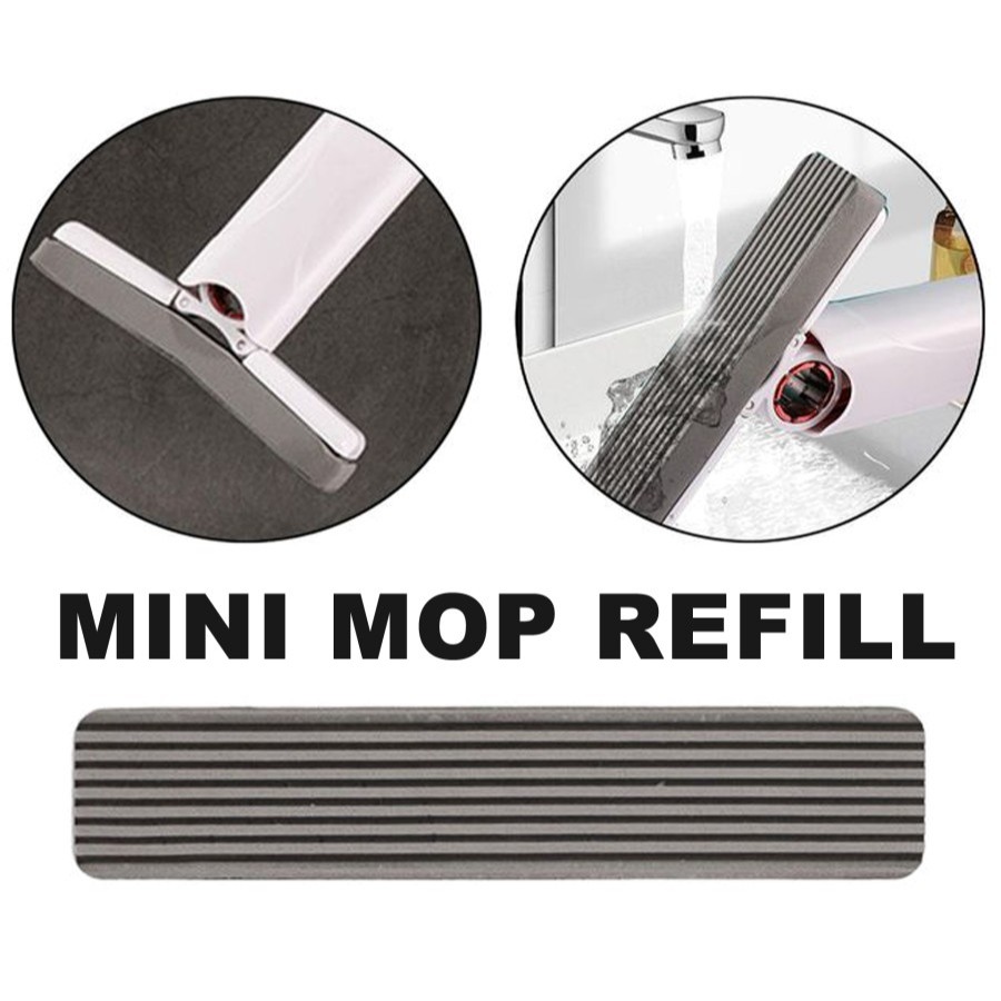 JH REFILL SPONGE MOP MINI MOP PORTABLE REFILL FOAM WC WINDOW GLASS ...