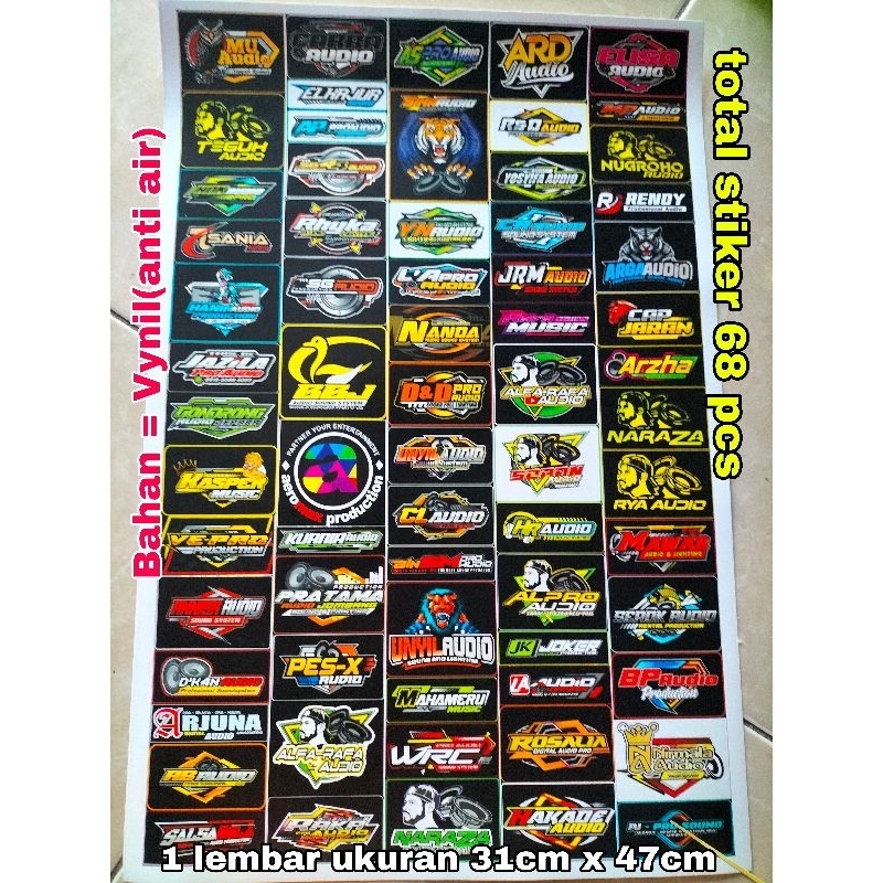 Sound System Sticker | Audio Stickers | Audio Sound System Sticker ...