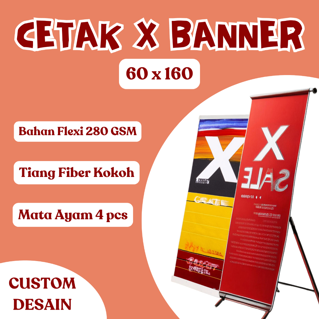Print x BANNER 60 x 160 CM + POLE | X GRADUATION BANNER|X SHOP BANNER ...