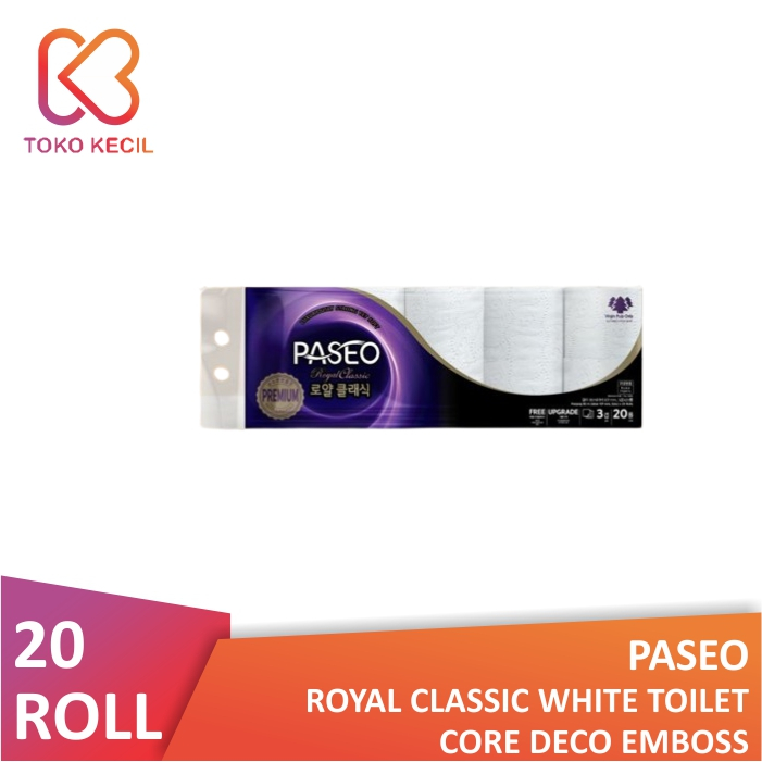 Paseo Royal Classic White Toilet Core Deco Emboss (Contains 20 Pcs ...