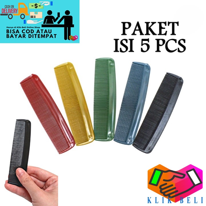 (PACKAGE Contains 5 PCS) Mini Pocket Comb / Men's Pomade Comb / Hotel ...