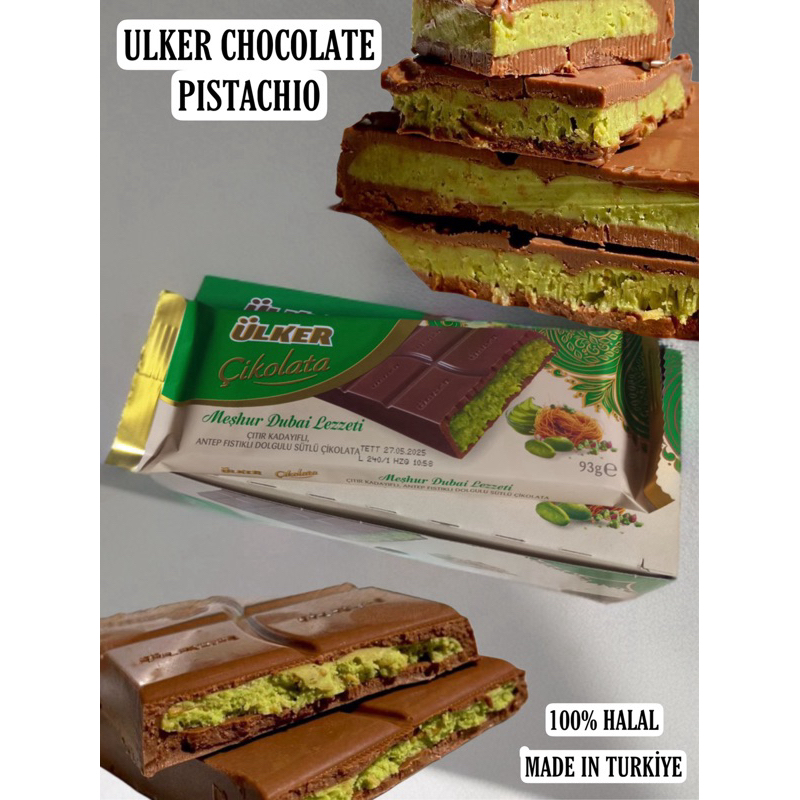 ULKER DUBAI READY TO SEND DUBAI CHOCOLATE VIRAL PISTACHIO CHOCOLATE ...