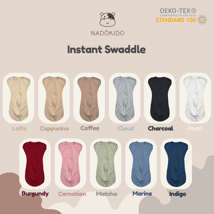 Nadokido Instant Swaddle Baby / Instant Plain Baby Swaddle / Children's ...