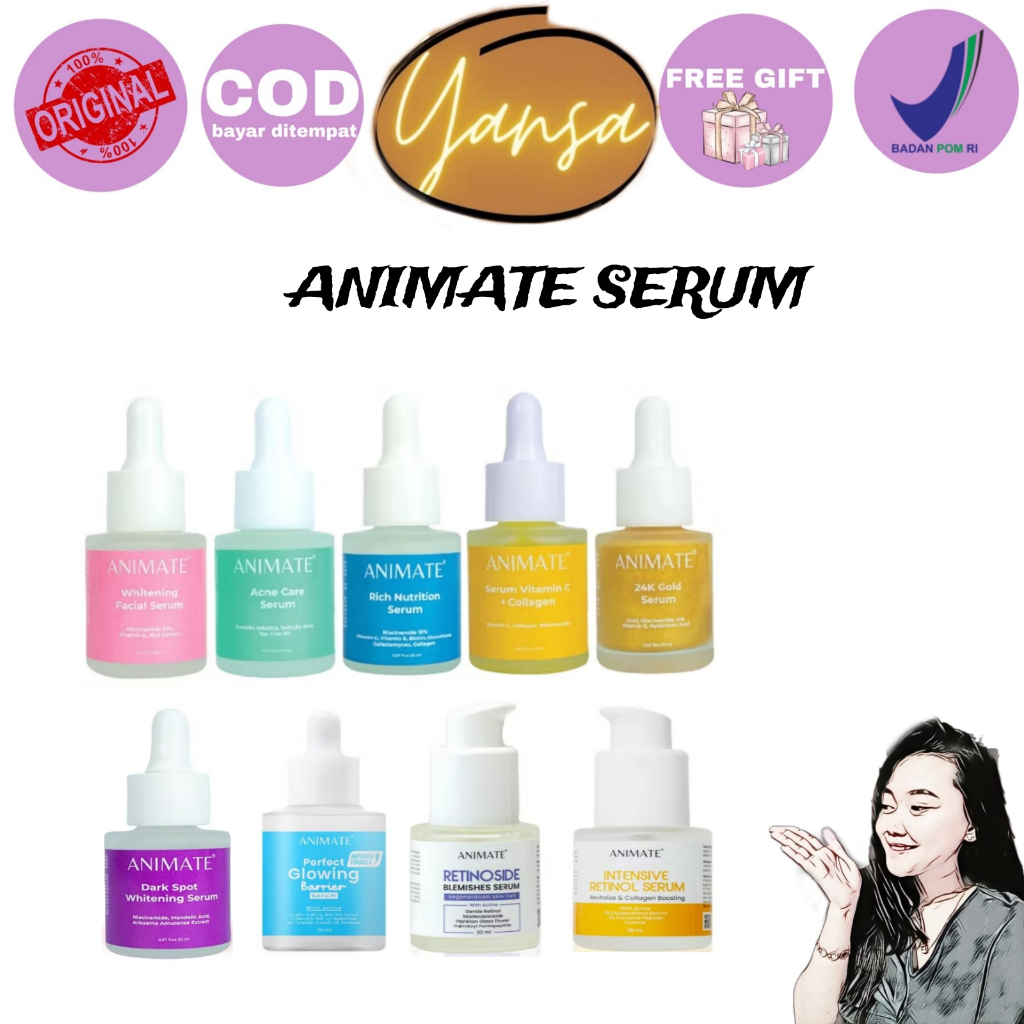 Animate Face Serum Series 20ml all saries | Shopee Singapore