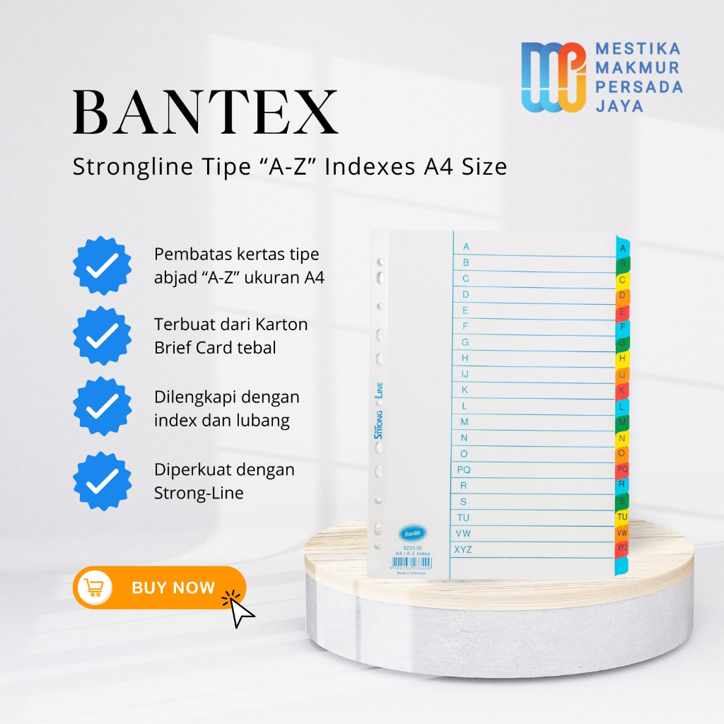 Bantex Strongline Index A4 Paper Barrier Alphabet Type | Ordner Divider ...