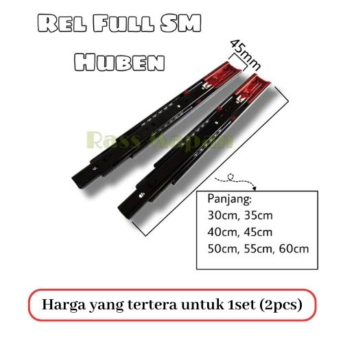 1 PAIR Double Drawer Rail Full Extension Slow Motion SM BM Soft Close ...