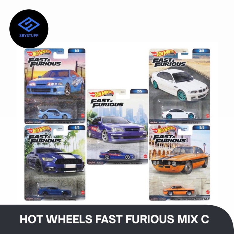 Hot Wheels Premium Fast and Furious Mix C Set Custom Acura Integra ... Hot Wheels Premium Fast and Furious Mix C Set Custom Acura Integra ...
