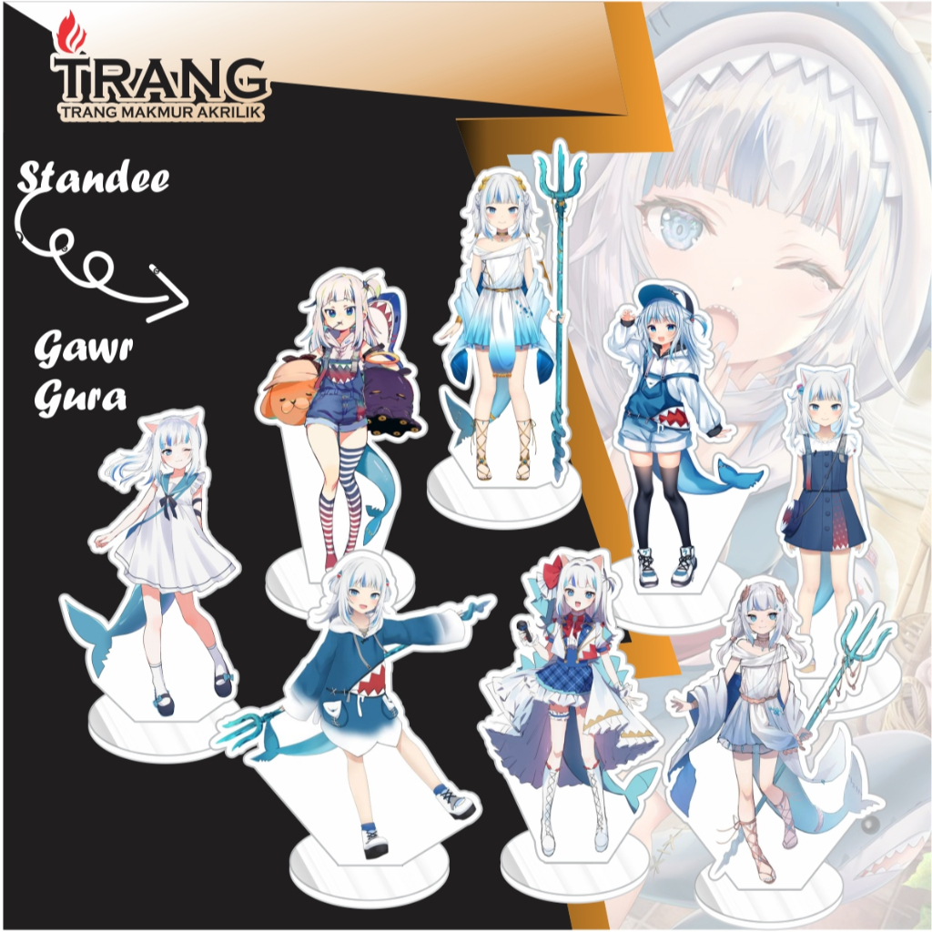 Standee figure Acrylic Gawr Gura Hololive/Standing Action figure ...