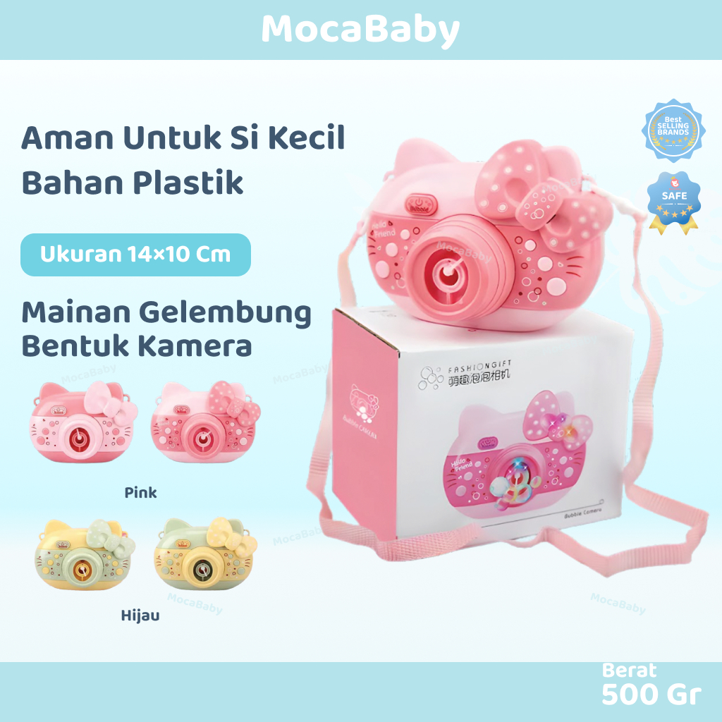 GANTUNGAN Mocababy Toy bubble Camera Electric bubble Camera Hello Kitty ...