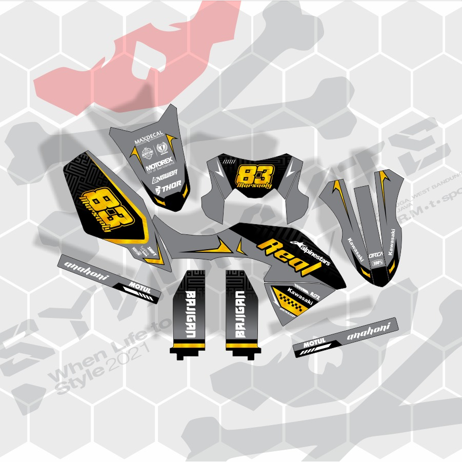 Decal/sticker CRF 150L/D'tracker/ WR155/Gordon//KLX BF full body Etc ...