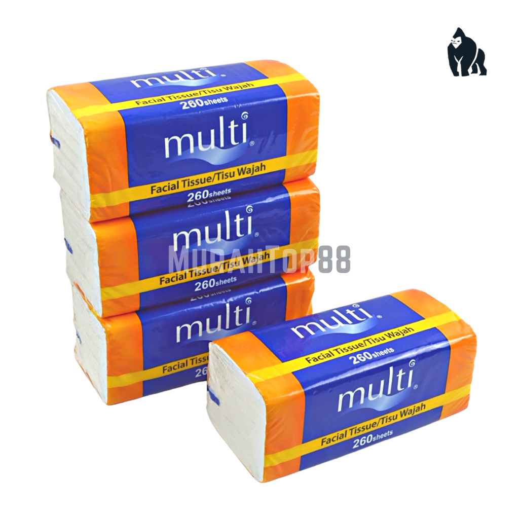Multi 2-Ply Tissue, 260 Sheets Facial Tissue/ 260s | Shopee Singapore