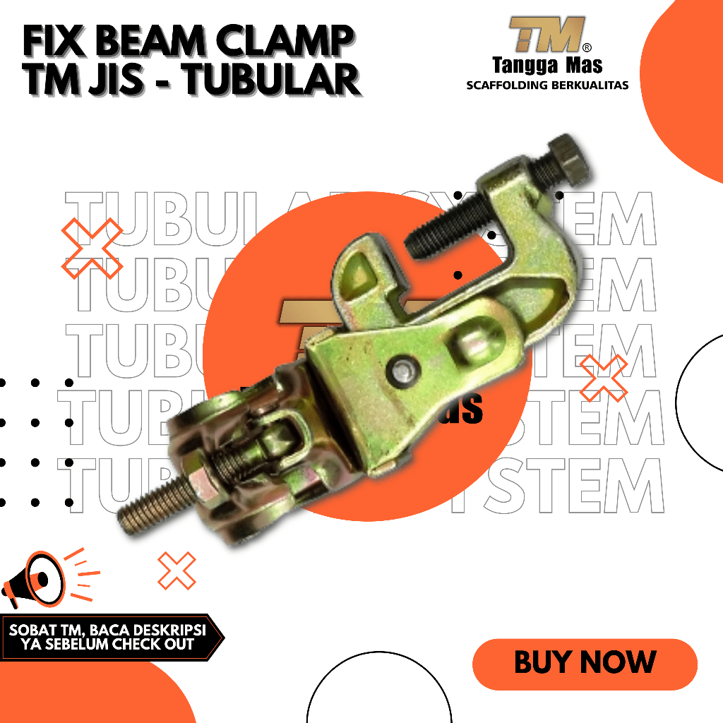 Fix & SWIVEL BEAM CLAMP JIS STANDARD FOR SCAFFOLD TYPE PIPE / TUBULAR ...