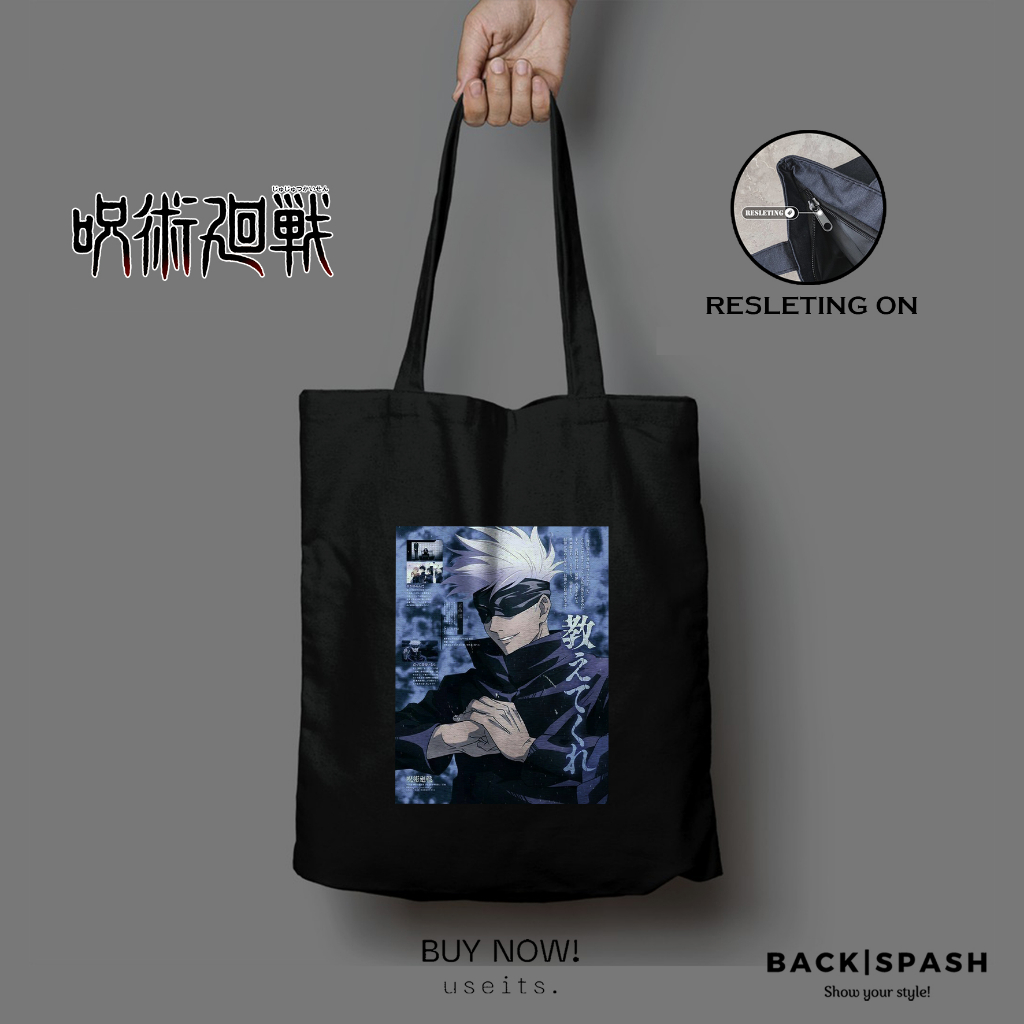 Jujutsu Kaisen Gojo Satoru ANIME Totebag - Gojo Satoru THD ANIME Women ...