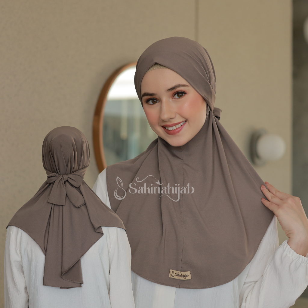 Sakinah Hijab - Bergo Tali Instant French Melayu Daily Jersey Ultimate ...