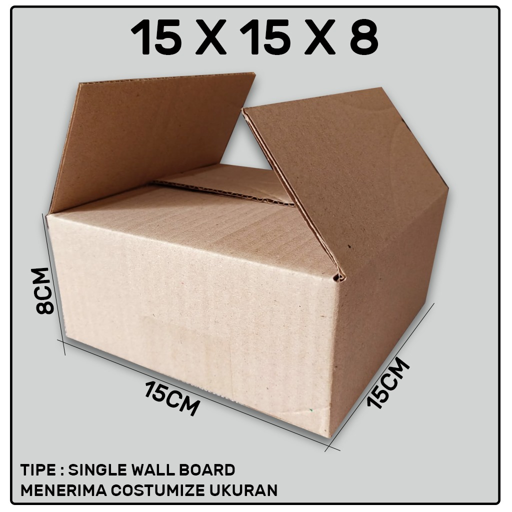 Cardboard Packing Box 15 x 15 x 8 CM | Shopee Singapore