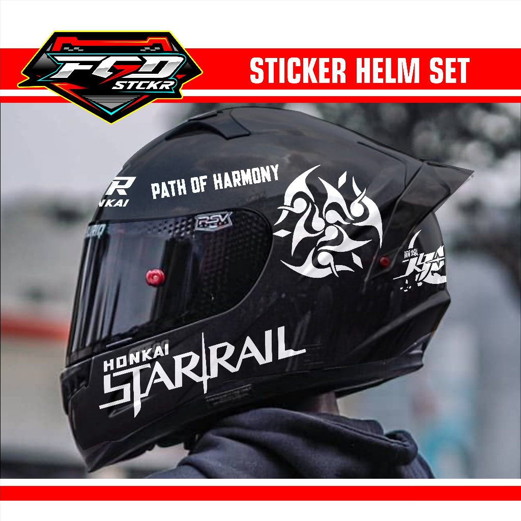 Helmet Sticker - CUTTING STARRAIL Sticker SET For Helmet | Shopee Singapore