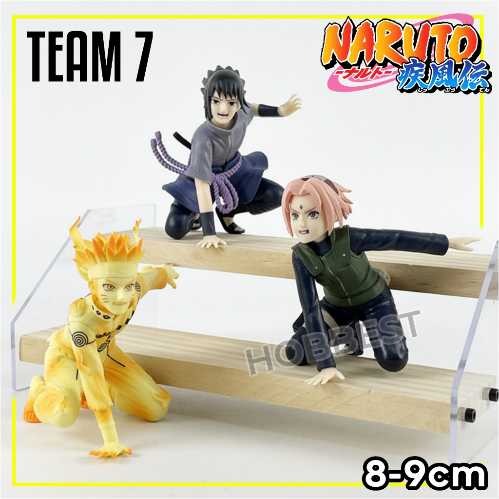 Naruto TEAM Action Figures 7 sets of 3 pcs - Miniature Sasuke Sakura ...
