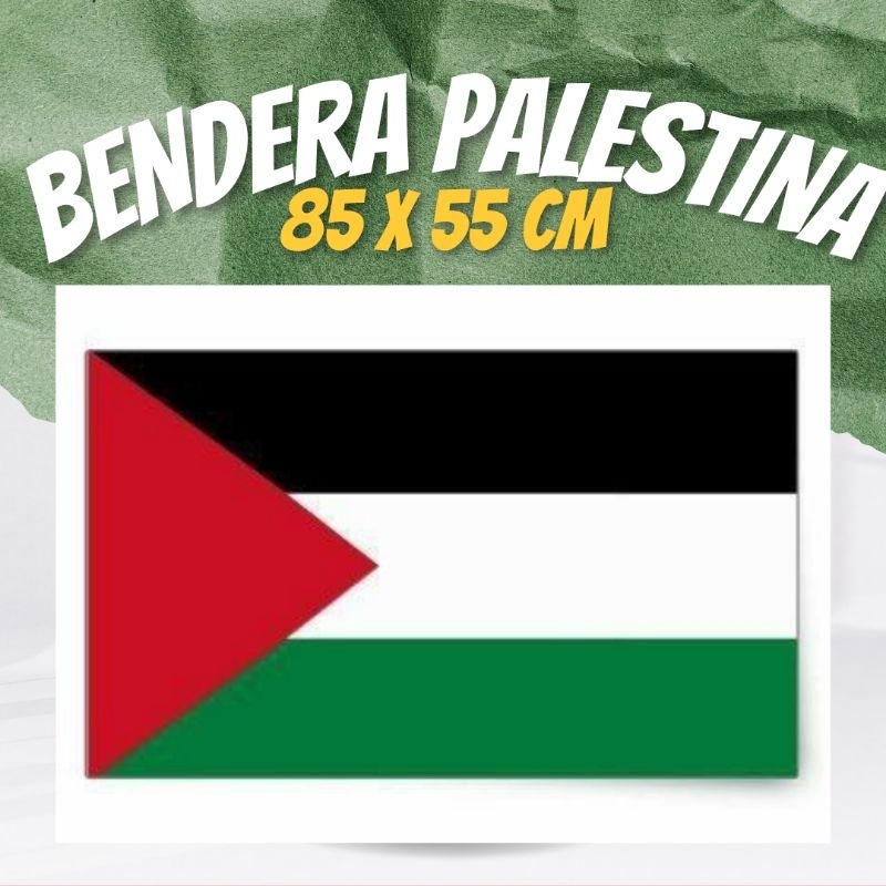 Palestine Flag Size 85 X 55 cm Palestine Flag Fabric Material | Shopee ...