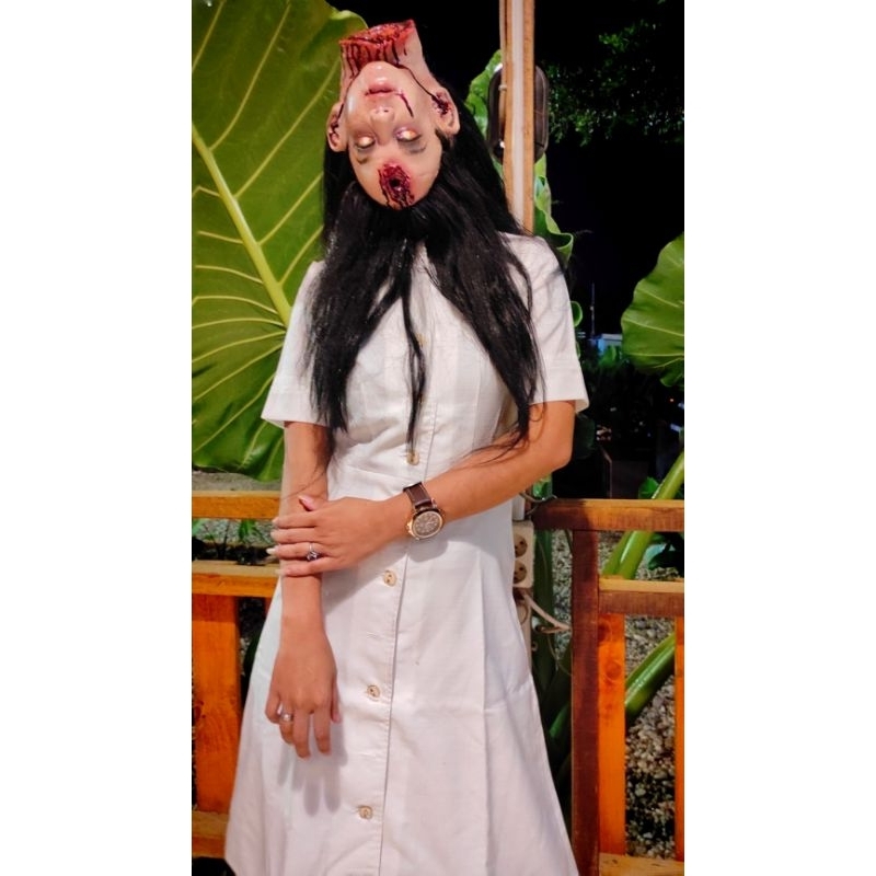 Inverted Headed Ghost Latex Mask | Shopee Singapore