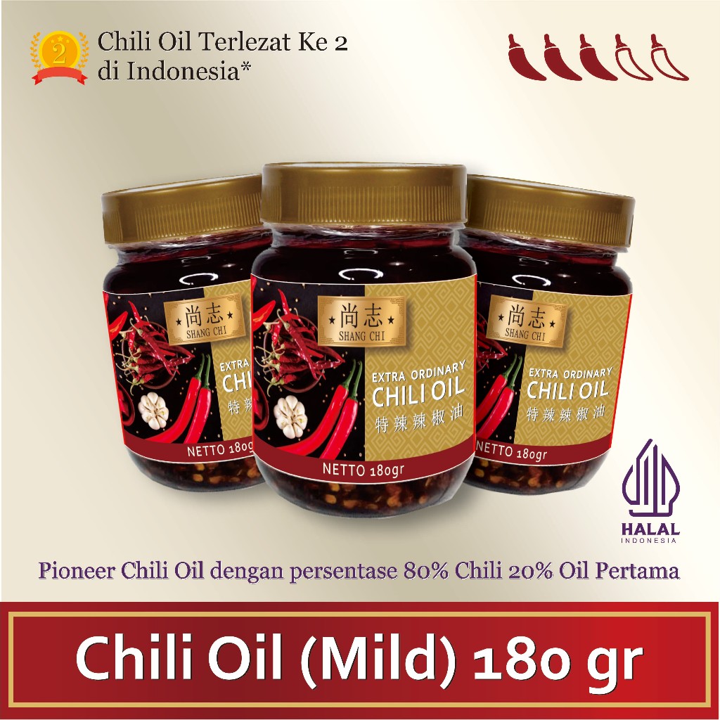 Shang Chi - Halal Chili Oil - Chili Oil Level MILD / Chili Oil / Chili ...