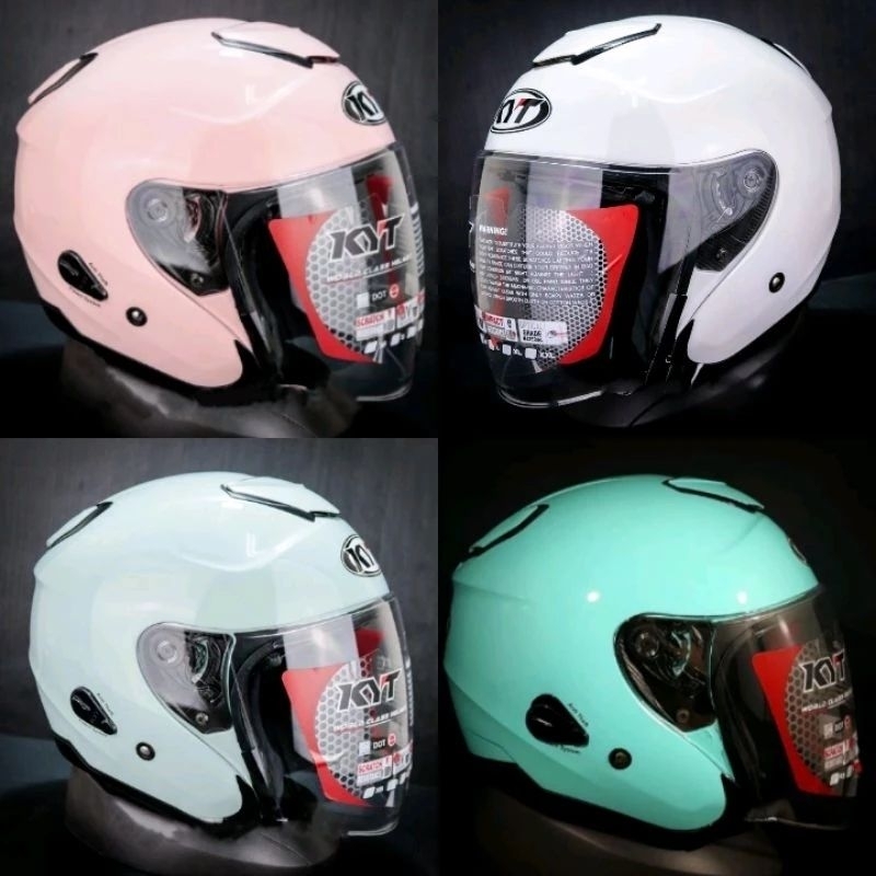 KYT KYOTO SOLID SNI ORIGINAL HALF FACE HELMET | Shopee Singapore