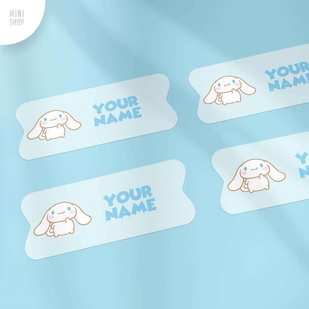 Sanrio Cinnamoroll Custom Waterproof Name Sticker | Shopee Singapore