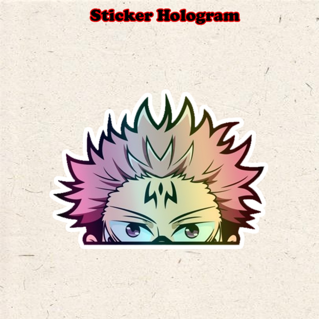 HP Sukuna Hologram sticker 1 Jujutsu kaisen sticker case cellphone ...