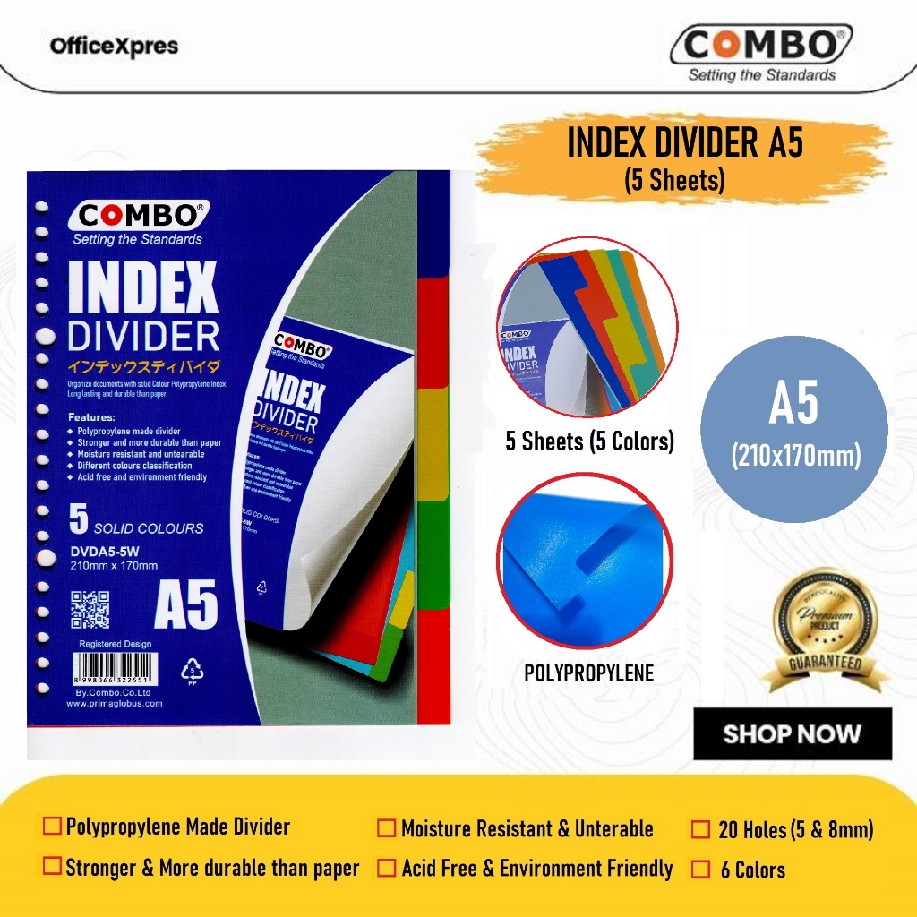 Index Divider A5 / Binder Divider / Binder Divider / File Divider A5 ...