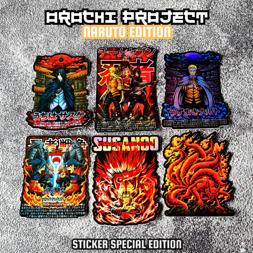 Special Edition Naruto Anime Sticker Uchiha Madara Sasuke Hashirama ...