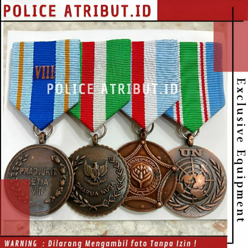 Satya Badge PDU Medal Set TNI 8 Years Dharma nusa Santi Dharma UN ...