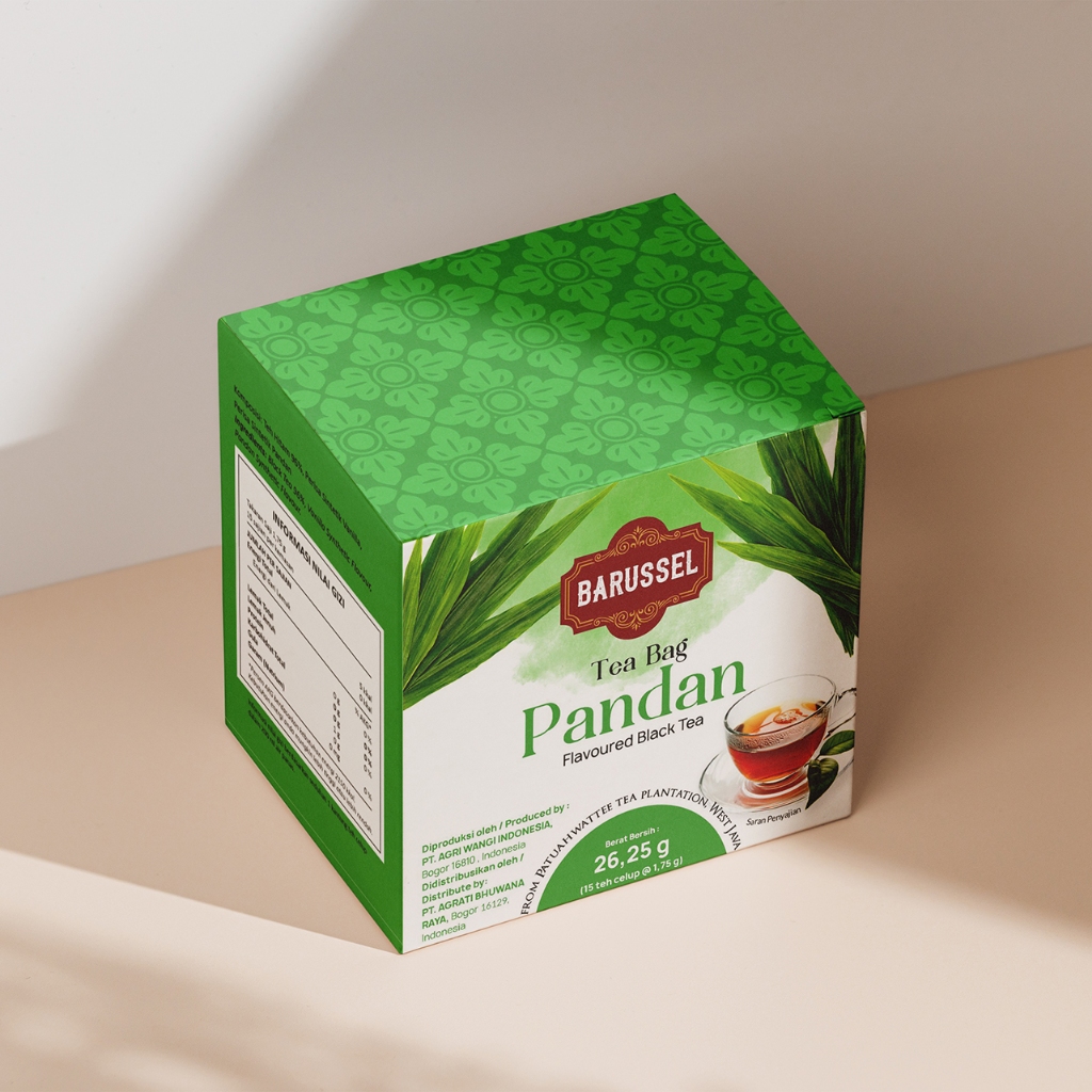 BARUSSEL Pandan Tea | Pandan Flavored Tea Bags | Shopee Singapore