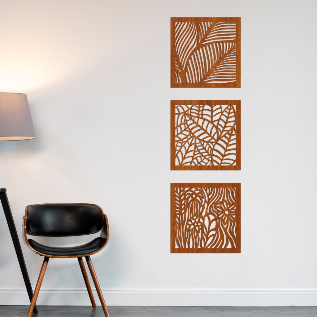 KAYU HIASAN DINDING Wall Hanging wall decor Minimalist wall decor laser ...