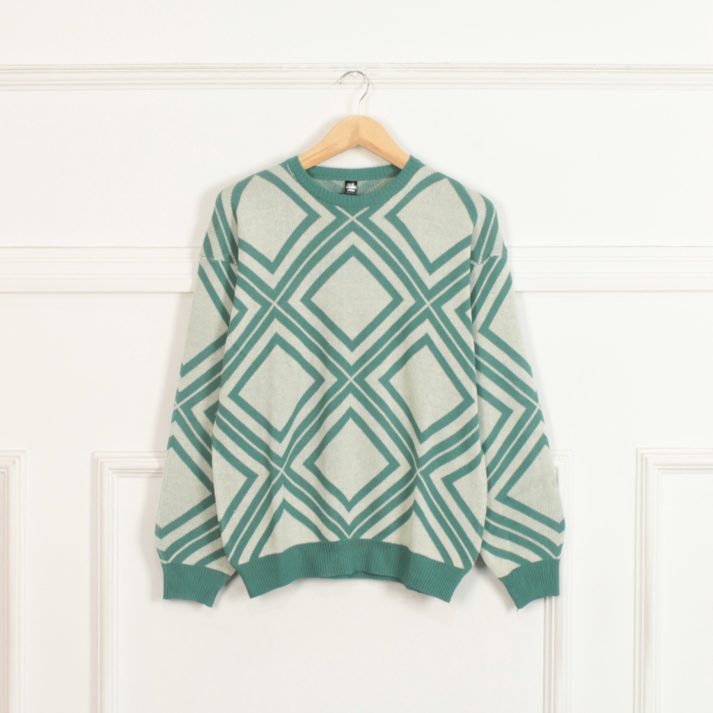 Kalila Jefa Diamond Oversize Korean Women's Knitted Top | Shopee Singapore