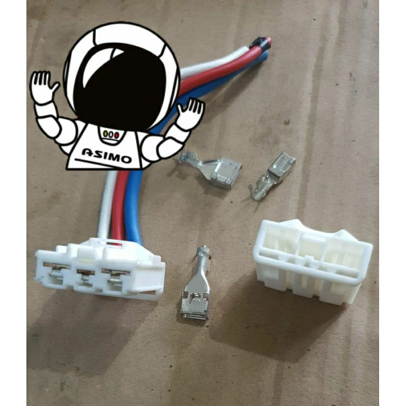 3 pin plug socket dynamo stator generator contact charger Universal car ...