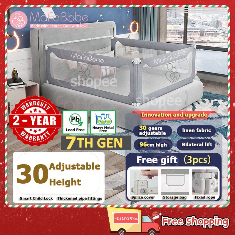 Mafababe Baby Bedrail Baby Bed Guard Bed rail Safe Baby Fence Barrier ...