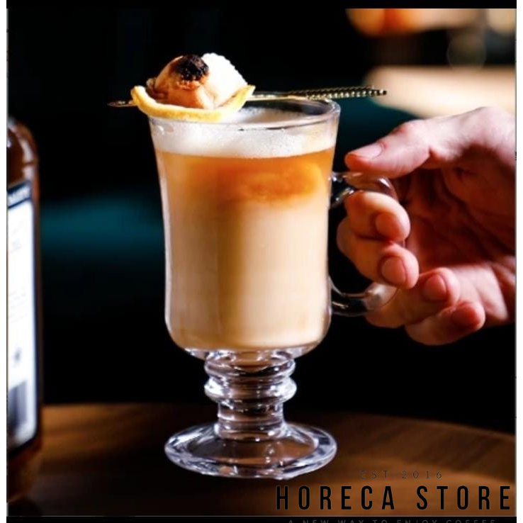 Irish Coffee Cocktail Glass with Handle 240ml | Shopee Singapore