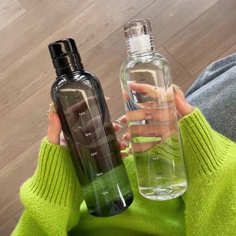 Aesthetic drinking bottle, clear bottle, high quality bottle time, hot ...
