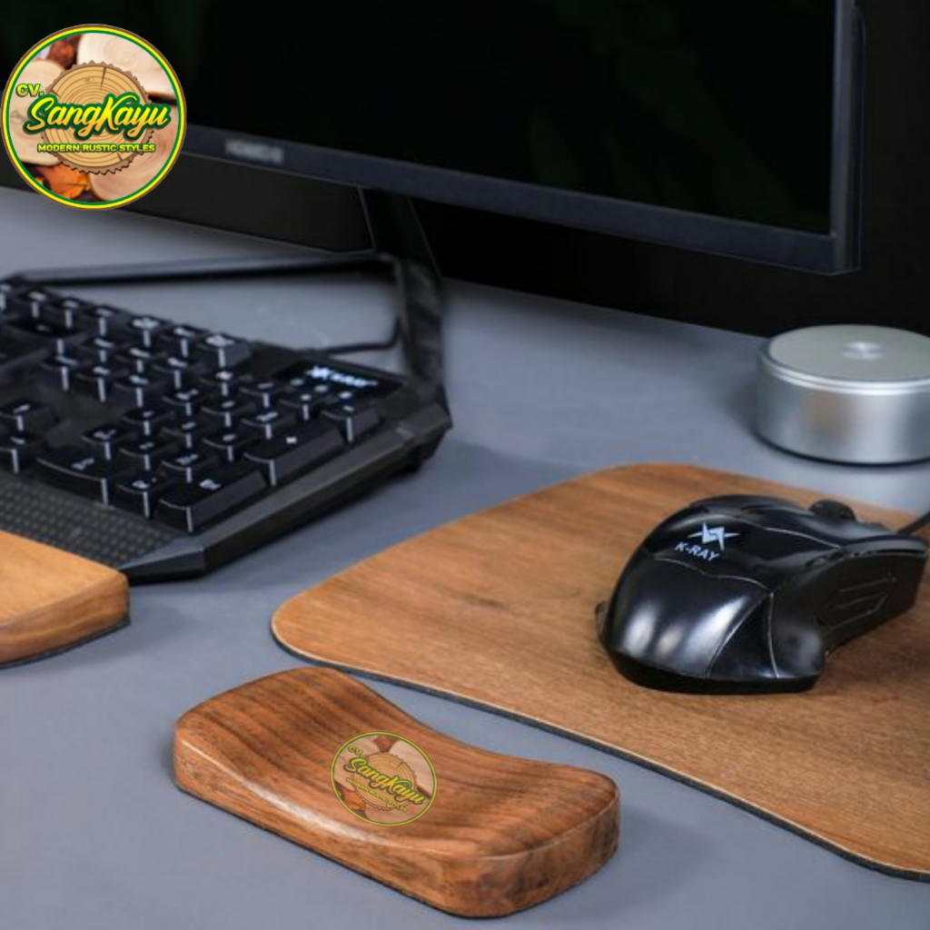 KAYU Wooden wrist rest for keyboard Wooden keyboard armrests | Wooden ...