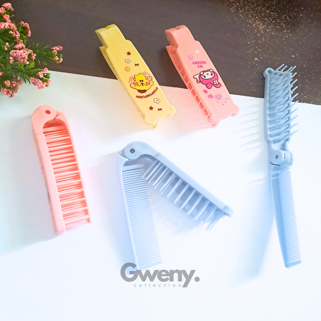 Double Sided Portable Women's Folding Comb (CSM) | Shopee Singapore