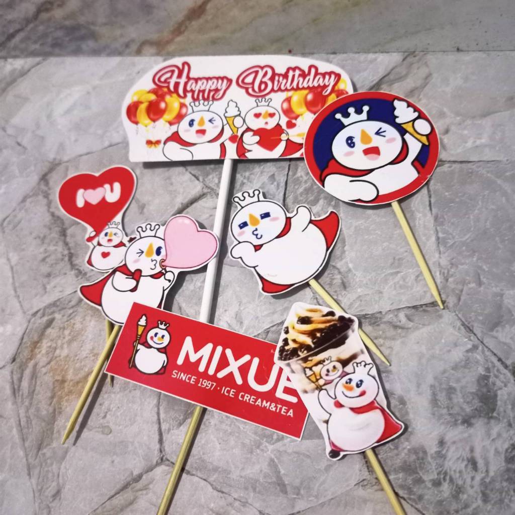 Mixue Topper / Mixue Birthday Topper | Shopee Singapore