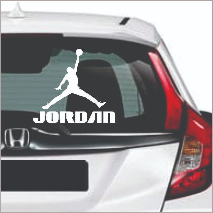 Michael JORDAN AIR JUMP CAR CUTTING STICKER UNIQUE COOL CAR STICKER ...
