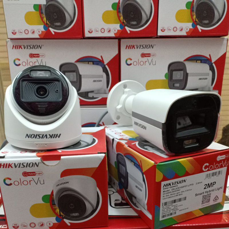 INDOOR / OUTDOOR CCTV CAMERA HIKVISION 2MP COLORVU AUDIO SMART HYBRID ...