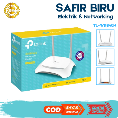 Tp LINK WR840N WIreless Internet Router Up to 300mbps Blue Sapphire ...
