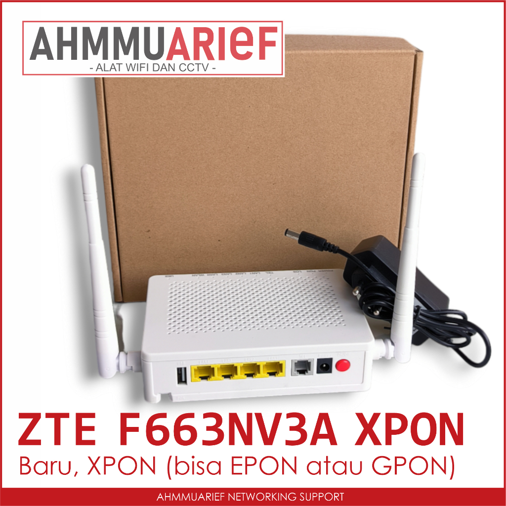 NEW - ONT ONU MODEM ROUTER ZTE F663NV3A F663 NV3A XPON CAN SUPPORT OLT ...