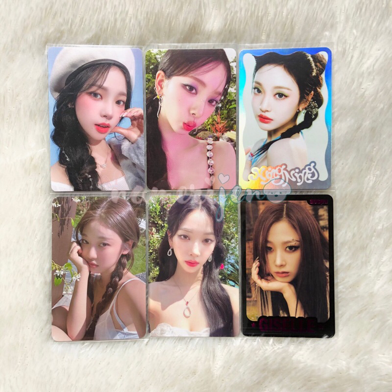 Karina SG23 Holiday TC My World Selca Cannes Ningning Flower Braids POB ...