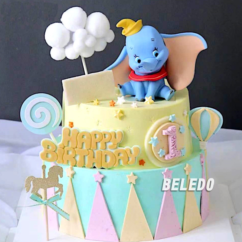 Dumbo Elephant Cake Topper/Elephant Birthday Cake Decoration/DUMBO ...